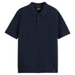 Scotch & Soda Poloshirt SCOTCH & SODA "Poloshirt Core Structured Knitted Regular Fit Polo 1er Pack", Herren, Gr. XL, blau (dunkelblau), Obermaterial: 100% Baumwolle CO., Shirts