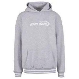 Kapuzensweatshirt Karl Kani "Karl Kani Kani Ellipse Hoodie", Herren, Gr. M, grau melange, 60% Baumwolle, 40% Polyester, Sweatshirts