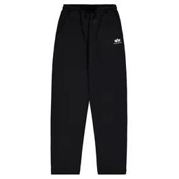 Jogginghose Alpha Industries "Basic Jogger SL W", Damen, Gr. L, Normalgr&ouml;&szlig;en, schwarz, Obermaterial: 80% Baumwolle, 20% Polyester, Hosen Jogginghose