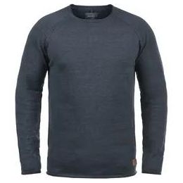 Strickfleece-Pullover Blend "Strickpullover BHJohn", Herren, Gr. M, blau (navy), Obermaterial: 100% Baumwolle CO., Pullover