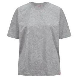 T-Shirt SALZHAUT "Shirt LEEV", Damen, Gr. L, grau (grau melange), Obermaterial: 100% Baumwolle CO., Shirts T-Shirt