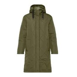 Steppjacke oxmo "Steppjacke OXBMMBELIS LONG JACKET", Damen, Gr. L, gr&uuml;n (grape leaf), Obermaterial: 100% Polyester PES., Jacken Steppjacke