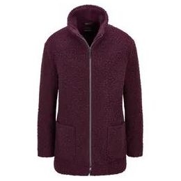 Blouson GOLDNER "Kurzgr&ouml;&szlig;e Stilvolle Kurzjacke mit Stehkragen", Damen, Gr. 21, lila (aubergine), Obermaterial: 100% Polyester PES., normales B&uuml;ndchen, Jacken Blouson, mit 2 aufgesetzten Taschen