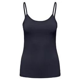 T-Shirt Only "T-Shirt ONLEA NEW SINGLET JRS 1er Pack", Damen, Gr. XL, blau, Obermaterial: 94% Polyamid PA. 6% Elasthan EL., Shirts T-Shirt