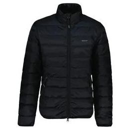 Steppjacke Gant "Steppjacke LIGHT DOWN JACKET", Herren, Gr. XL, schwarz, Obermaterial: 100% Polyester PES. Futter: 100% Polyester PES. 90% Daunen DOWN. 10% Federn FEATHER., Jacken Steppjacke