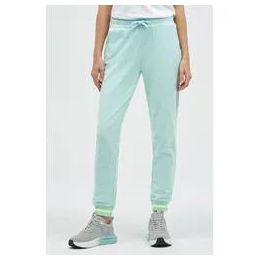 Sporthose SOCCX, Damen, Gr. XL, Normalgr&ouml;&szlig;en, misty mint, Sweatware, Material: 95% Baumwolle, 5% Elasthan, unifarben, relaxed fit lang, Hosen Sporthose, mit Elastikbund & seitlichen Taschen