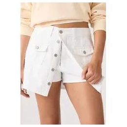 Levi's Skort LEVI'S "BUTTON FRONT SKORT", Damen, Gr. 31, tooth fairy, Web, Obermaterial: 100% Baumwolle, unifarben, regular fit ca. Mitte Oberschenkel, R&ouml;cke Skort, mit praktischen Taschen