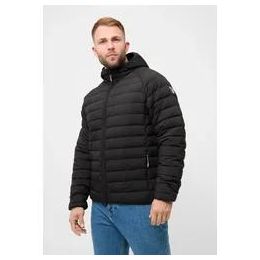 Anorak Derbe "Lightby", Herren, Gr. XL, jet schwarz, jet schwarz, Obermaterial: 100% Polyester; F&uuml;llmaterial: 100% Polyester; Futter: 100% Polyester, Basic, normal, Jacken, Steppjacke, leicht, sportlich, mit Kapuze