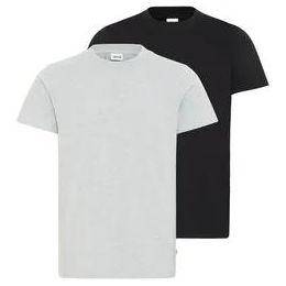 !Solid T-Shirt SOLID "T-Shirt SDODIT", Herren, Gr. 3XL, schwarz (schwarz, lgm), Obermaterial: 50% Baumwolle CO. 50% Polyester PES., Shirts T-Shirt