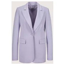 Madeleine Mode Jerseyblazer MADELEINE "Blazer Langer Jersey-Blazer", Damen, Gr. 34, lila (hellamethyst), Obermaterial: 67% Viskose CV. 27% Polyamid PA. 6% Elasthan EL., Modern, normal, Blazer