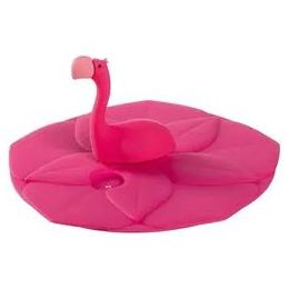 Kinderbecher Leonardo "Deckel Bambini &oslash; 9 cm", pink (flamingo), 1 tlg., Silikon, Trinkgef&auml;&szlig;e, Kinderbecher