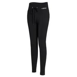 Leggings YEAZ "Leggings RUNWAY", Damen, Gr. L, US, schwarz, Obermaterial: 87% Nylon NY. 13% Elasthan EL., Hosen Leggings