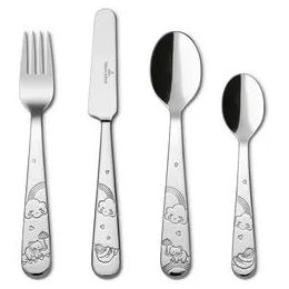 Villeroy & Boch Kinderbesteck VILLEROY & BOCH "Kinderbesteck Walk like an Elephant 4er Set silber", silber, 4 tlg., Essbesteck-Sets