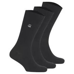 G-Star Raw Kurzsocken G-STAR "Socken 3er Pack", Herren, Gr. 44, schwarz, Obermaterial: 85% Baumwolle CO. 13% Polyamid PA. 2% Elasthan EL., Socken