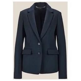 Madeleine Mode Longblazer MADELEINE "Blazer Blazer aus reiner Wolle", Damen, Gr. 38, blau (marine), Obermaterial: 100% Wolle WO., Blazer Longblazer