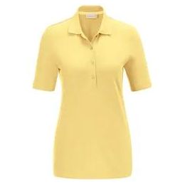 Poloshirt GOLDNER "Kurzgr&ouml;&szlig;e Poloshirt in hochwertiger Pikee-Qualit&auml;t", Damen, Gr. 25, gelb (margerite), Obermaterial: 100% Baumwolle CO., normal, Sonstiges, Shirts, Ohne