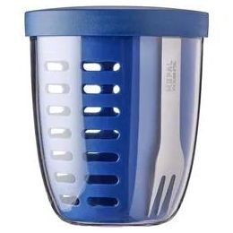 Lunchbox Mepal "Fruitpot Ellipse 600 ml", blau (vivid blau), Lebensmittelaufbewahrungsbeh&auml;lter, Lunchbox
