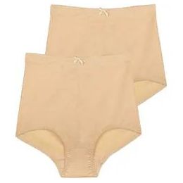 Sassa Mode Miederhose SASSA "2er Sparpack Miederhose Bodyforming", Damen, Gr. 105, beige (puder puder), Stoff, Obermaterial: 80% Polyamid PA. 20% Elasthan EL., Unterhosen
