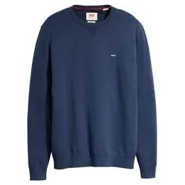 Levi's Sweater LEVI'S "Strickpullover Lightweight Housemark Sweater 1er Pack", Herren, Gr. XL, blau, Obermaterial: 94% Baumwolle CO. 4% Polyamid PA. 2% Elasthan EL., Sweatshirts Sweater