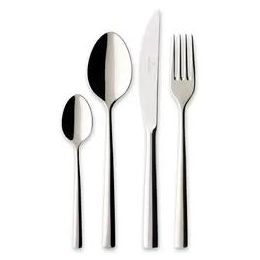 Villeroy & Boch Besteck-Set VILLEROY & BOCH "Tafelbesteck Piemont 4er Set silber", silber, Essbesteck-Sets