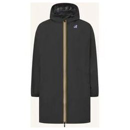 Arbeitsjacke K-way "K-way Regenmantel LE VRAI 4.0 EIFFEL EAST", Gr. S, schwarz pure, Obermaterial: 100% Nylon, Jacken