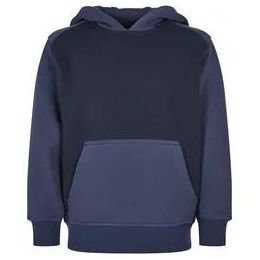 Kapuzenpullover Urban Classics "Urban Classics Herren Boys 2-Tone Fake Raglan Hoody", Jungen, Gr. 110/116, midnightnavy, dunkelblau, 65% Baumwolle, 35% Polyester, mehrfarbig, loose fit, ohne Ausschnitt, Pullover Kapuzenpullover