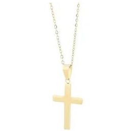 Adelia&acute;s Kette ohne Anh&auml;nger ADELIA ́S "Unisex Halskette mit Anh&auml;nger &ndash; Kreuz aus Edelstahl", gold, Halsketten, Damen, 45cm, Edelstahl, Ein Geschenk, das Freude macht