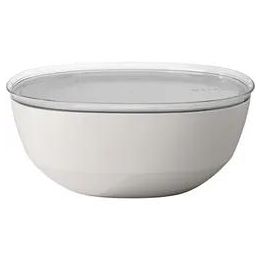 Schale Mepal "Servierschale mit Deckel Silueta 5000 ml", wei&szlig; (nordic wei&szlig;), L:30,1cm, Sch&uuml;sseln, Salatsch&uuml;ssel Servierschale