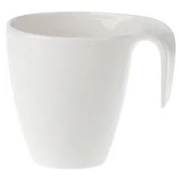 Villeroy & Boch Becher VILLEROY & BOCH "Kaffeebecher Flow 280 ml wei&szlig;", wei&szlig;, Porzellan, Trinkgef&auml;&szlig;e, Becher