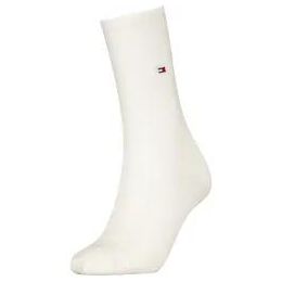 Socken Tommy Hilfiger "TH WOMEN SOCK PREMIUM ARGYLE", Damen, Gr. 39-42, sanftes wei&szlig;, Baumwollmischung, Socken Socken