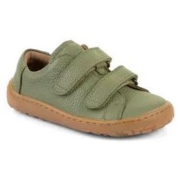Barfu&szlig;schuh froddo "Barefoot Base", Kinder, Gr. 28, olive, Leder, unifarben, Schuhe Barfu&szlig;schuh, Klettschuh, Kindergartenschuh, Lauflernschuh mit Klettverschl&uuml;ssen
