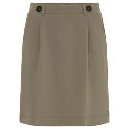 Minirock oxmo "Minirock BMMTAYRA SKIRT", Damen, Gr. XL, braun (bungee cord), Obermaterial: 95% Polyester PES. 5% Elasthan EL., R&ouml;cke Minirock