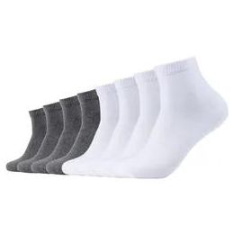 Kurzsocken s.Oliver "Socken 8er Pack", Herren, Gr. 39-42, wei&szlig; (wei&szlig;, grau), Obermaterial: 62% Baumwolle CO. 36% Polyester PES. 2% Elasthan EL., Socken