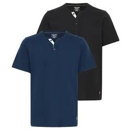 T-Shirt Blend "T-Shirt BHHoley", Herren, Gr. S, schwarz (marineblaus schwarz), Obermaterial: 50% Baumwolle CO. 50% Polyester PES., Shirts T-Shirt
