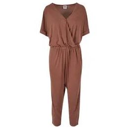 Jumpsuit Urban Classics "Urban Classics Damen Ladies Modal Jumpsuit", Damen, Gr. XS, US-Gr&ouml;&szlig;en, terracotta, 77% Modal, 23% Polyester, unifarben, Overalls Jumpsuit