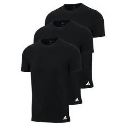 T-Shirt Adidas ORIGINALS "T-Shirt Crew Neck Shirt Active Core Cotton 3PK 3er Pack", Herren, Gr. XXL, schwarz, Obermaterial: 100% Baumwolle CO., Shirts T-Shirt