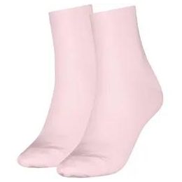 Kurzsocken Tommy Hilfiger "TH WOMEN CASUAL SHORT SOCK 2P", Herren, Gr. 35-38, light pink, Baumwollmischung, normal, Socken, Mit flacher Zehennaht