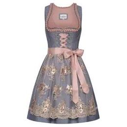 N&uuml;bler Dirndl N&Uuml;BLER "Dirndl mini Gerhild", Damen, Gr. 36, EURO, blau, Obermaterial: 100% Polyester PES., Kleider