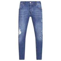 Bequeme Jeans 2Y Premium "2Y Premium Herren 2Y Skinny Fit Jeans", Herren, Gr. 33, Normalgr&ouml;&szlig;en, blau, 97% Baumwolle, 3% Elasthan, unifarben, Jeans