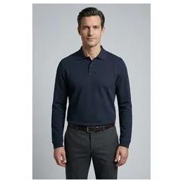 Langarm-Poloshirt OLYMP, Herren, Gr. 3XL, marine, Jersey, Obermaterial: 100% Baumwolle, regular fit, Rippb&uuml;ndchen, Shirts, regular fit, basic, formbest&auml;ndig
