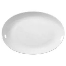 Servierplatte Seltmann Weiden "Servierplatte Rondo/Liane 38,4 x 26,3 cm wei&szlig;", wei&szlig;, Porzellan, Servierplatten, Servierplatte