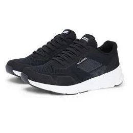 Sneaker Tommy Hilfiger "MODERN COMFORT RUN TECH KNIT", Herren, Gr. 41, schwarz, Lederimitat, Textil, Schuhe Sneaker, Freizeitschuh, Halbschuh, Schn&uuml;rschuh mit seitlichem Logo