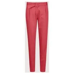 Madeleine Mode Regular-fit-Jeans MADELEINE "Hose Karotten-Jeans mit Bundfalten", Damen, Gr. 17, N + K Gr, rosa (rosenholz), Obermaterial: 98% Baumwolle CO. 2% Elasthan EL., Modern, normal, Jeans