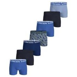 Bj&ouml;rn Borg Boxershorts BJ&Ouml;RN BORG "Boxershort 7er Pack", Herren, Gr. XXL, bunt (blau, gr&uuml;n), Obermaterial: 95% Baumwolle CO. 5% Elasthan EL., Unterhosen