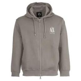 Giorgio Armani Sweatshirt ARMANI EXCHANGE "Sweatjacke 1er Pack", Herren, Gr. L, beige, Obermaterial: 79% Baumwolle CO. 17% Polyester PES. 4% Elasthan EL., Sweatshirts Sweatshirt