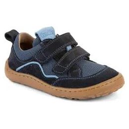 Sneaker froddo "Barefoot Base", Damen, Gr. 30, dunkelblau, Leder, Textil, Schuhe Sneaker, Klettschuh, Freizeitschuh, Barfu&szlig;schuh mit Klettverschluss