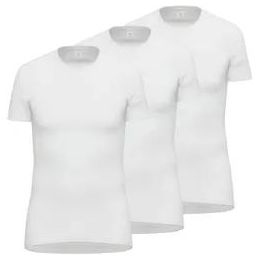 Unterhemd Ammann "T-Shirt Feinripp T-Shirt 3P 3er Pack", Herren, Gr. M, N-Gr, wei&szlig;, Obermaterial: 100% Baumwolle CO., Unterhemden Unterhemd