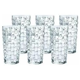 Longdrinkglas Nachtmann "Longdrinkgl&auml;ser Bossa Nova 395 ml 6er Set transparent", bunt (transparent), Glas, Trinkgef&auml;&szlig;e