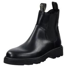Stiefelette Gant "Gant Stiefelette Leder/Textil", Damen, Gr. 40, schwarz, Leder, Textil, Schuhe Stiefelette