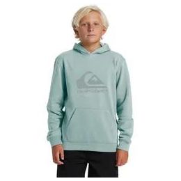 Kapuzensweatshirt Quiksilver "COMP LOGO HOODIE YOUTH", Jungen, Gr. 16 (170/176), blau haze, Obermaterial: 55% Baumwolle, 45% Polyester, Sweatshirts
